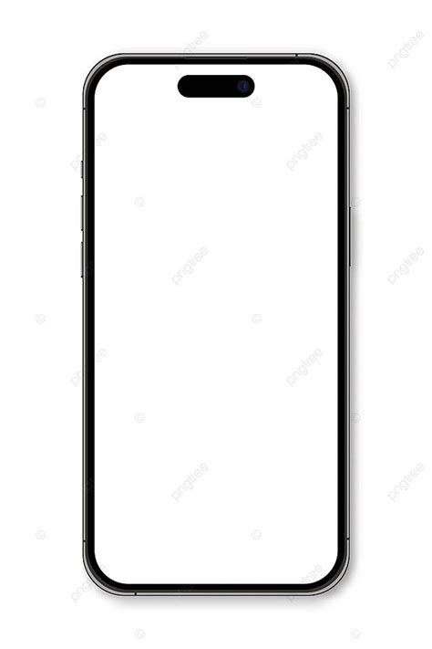 Accurately Rendered Smartphone Model Front View Of 3d Mobile Device With Shadow Presented As A