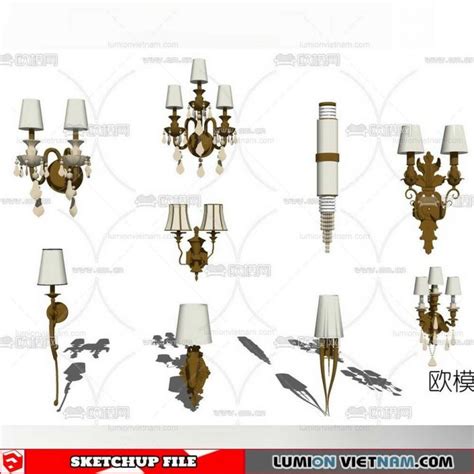 WALL LIGHTS SKETCHUP MODEL