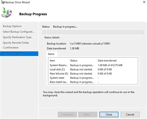 server backup using windows server backup service introserv