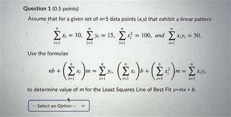 solved question 1 0 5 points assume that for a given set