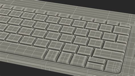 Keyboard With Touchpad White 3d Model 24 3ds Blend C4d Fbx Max Ma Lxo Obj Free3d