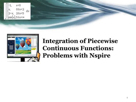 ppt integration of piecewise continuous functions powerpoint