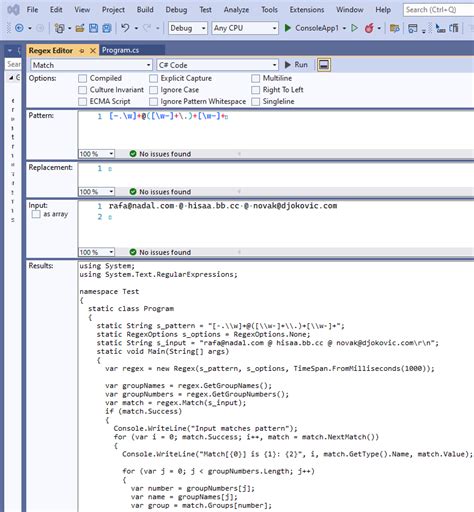 Regex Free Test Tools CodeProject