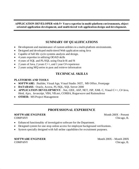 Free 10 Sample Java Developer Resume Templates In Ms Word Pdf Pages