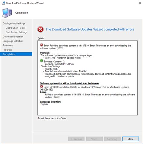 Sccm The Download Software Updates Wizard Completed With Errors  Enterprise Software Sccm The Download Software Updates Wizard Completed With Errors  Enterprise Software