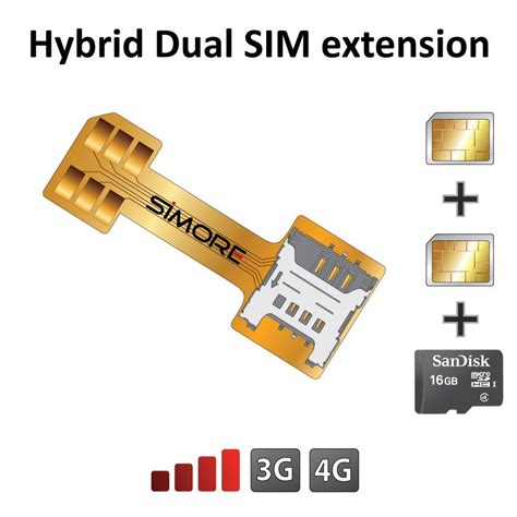 X Extender SIM Card Extension Adapter For Hybrid Dual SIM Slot Smartphones And Tablets SIMORE Com
