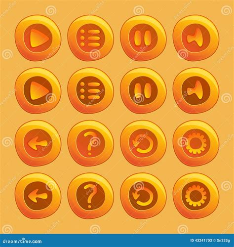 Mobile Elements For Ui Game Stock Vector Illustration Of Desing Game