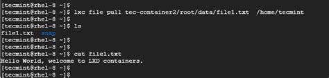 install lxc linux containers in rhel rocky and almalinux