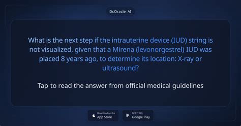 What Is The Next Step If The Intrauterine Device Iud String Is Not