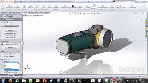 SOLIDWORKS Scene Floor Editing Rotating YouTube