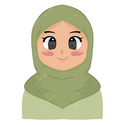 Green Hijab Girl Illustration Hijab Girl Hijab Illustration Hijab