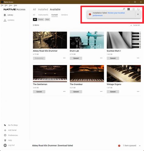 How To Solve Installation Failed Review Your Location Preferences Community