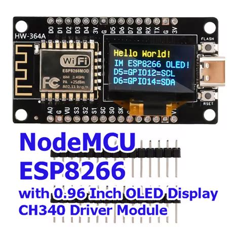 Esp8266 096 Inch Oled Display With Arduino Ide With