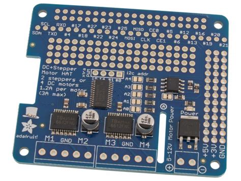 köp dc and stepper motor hat för raspberry pi till rätt pris electrokit