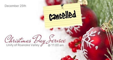 Christmas Day Unity Of Roanoke Valley