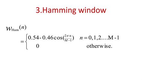 Fir Filter Design Using Windows PPTX Technology Computing