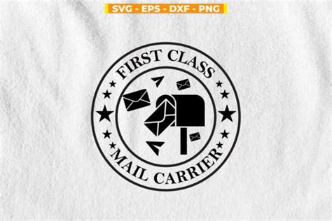 First Class Mail Carrier Post Office Svg Graphic By Svgitemsstore