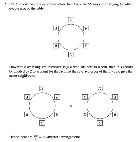 combinations a question on the permutations of arranging 6 people