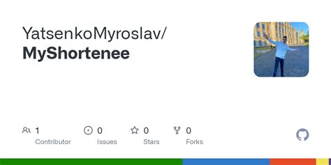 GitHub YatsenkoMyroslav MyShortenee