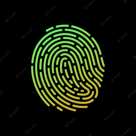Premium Vector Colourful Fingerprint Vector Illustration Biometric