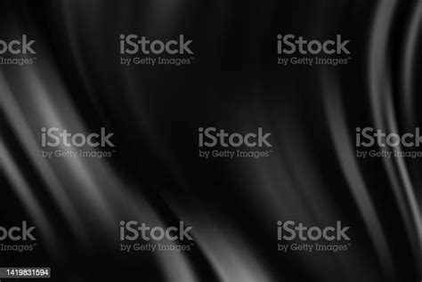 검은 물결 모양의 직물 추상적 인 고급 스러움 배경 드랩 실크 섬유 0명에 대한 스톡 벡터 아트 및 기타 이미지 0명 3차원 형태 Central London Istock