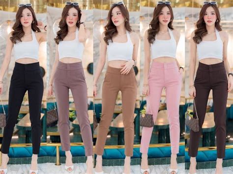 [กางเกงขาสั้นผู้หญิง ราคาส่ง] เช้านี้งาน กางเกงขายาวทำงาน ใส่สบายๆๆๆ ผ้าทิ้งตัวไม่ต้องรีดเลยมา