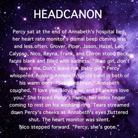 Percabeth Headcanons
