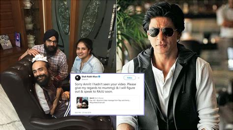 Shah Rukh Khans Sweet Gesture For A Differently Abled Fan On Twitter