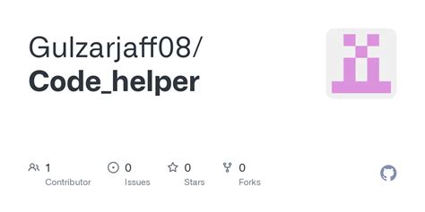 Github Gulzarjaff08codehelper