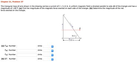 solved the triangular loop of wire shown in the drawing