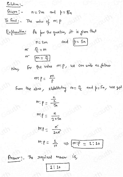 Solved Emma Writes Down Three Numbers M N And P N M P N B Find M P Algebra