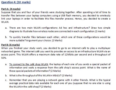 Solved Question Marks Part A Marks Suppose That Chegg Com