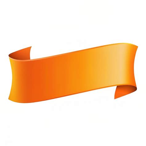 Premium Photo Stylish Orange Banner Design On White Background For Modern Visual Appeal