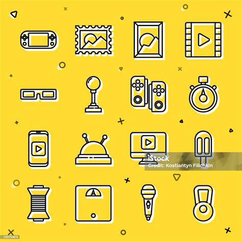 세트 라인 케틀벨 아이스크림 스톱워치 사진 풍경 아케이드 머신용 조이스틱 시네마 안경 휴대용 비디오 게임 콘솔 및 게임 패드