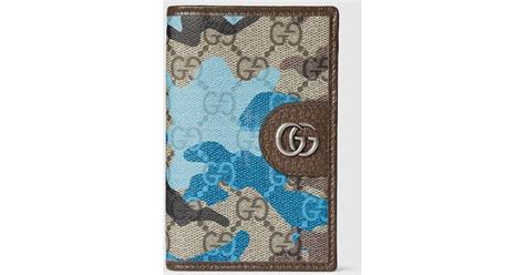 Gucci Gg Long Card Case In Blue For Men Lyst