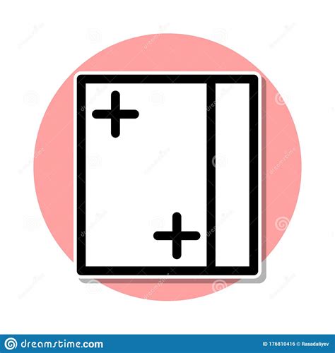 Window Sticker Icon Simple Thin Line Outline Vector Of Web Icons For Ui And Ux Website Or