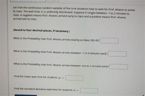 Solved The Values Of A Particular Distribution Are Uniformly