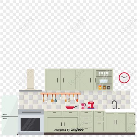 벡터 부엌조리오븐냉장고 Png 일러스트 무료 다운로드 Lovepik