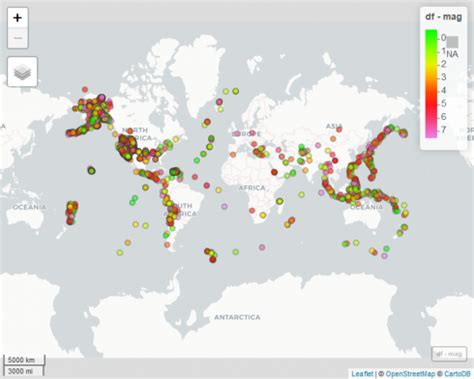 Earthquake Analysis 3 4 Visualizing Data On Maps DataScience