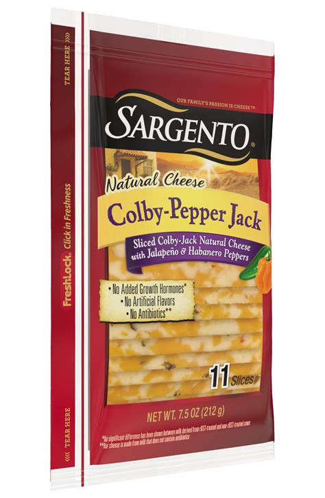 Sargento Colby Pepper Jack Cheese Slices | Shipt