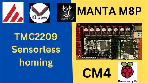 Btt Manta M8p Tmc2209 Uart With Sensorless Homing Youtube