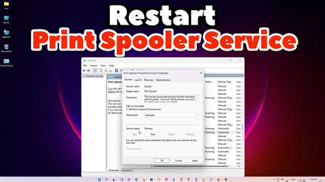 how to restart the print spooler service in any windows pc or laptop