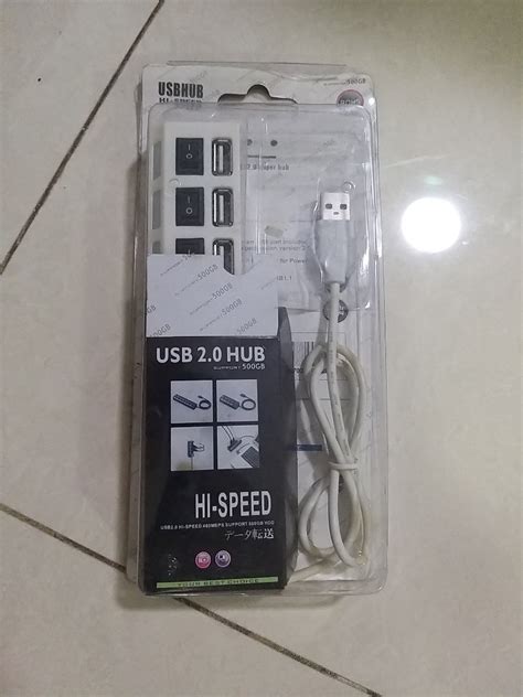Usb Hub Computers Tech Parts Accessories Cables Adaptors On Carousell