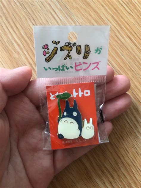 Chu Totoro And Chibi Totoro Enamel Pin Button Brooch Hobbies Toys Collectibles Memorabilia
