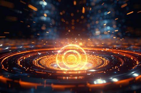 premium ai image quantum computing data visualization with vibrant