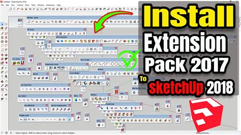 How To Install Extension Pack 2017 To Sketchup 2018 Sketchup Plugins