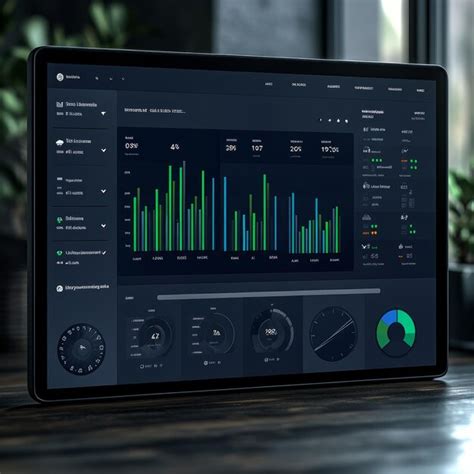 Simple Flat Vector Screen With Bar Graph And Pie Chart Premium AI Generated Image