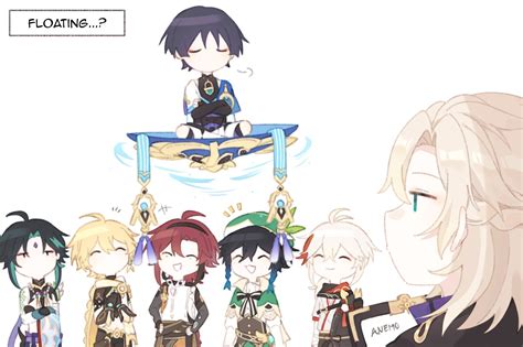 анемо мальчики и альбедо ͡° ͜ʖ ͡°⌐ Genshin Impact Hoyolab