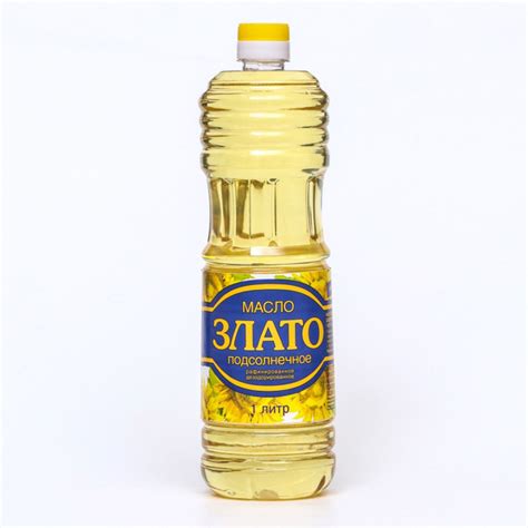 Злато Масло подсолнечное, рафинированное, 1 л. - купить с доставкой по ...