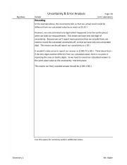 Understanding Uncertainty & Error Analysis in Laboratory | Course Hero